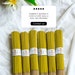 Yellow Unscented Incense, Raw, Plain & Unfragranced Sticks With Premium ...