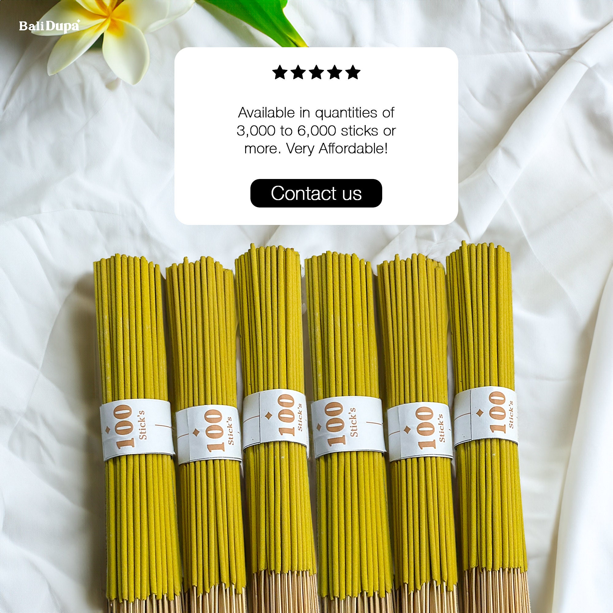 Yellow Unscented Incense, Raw, Plain & Unfragranced Sticks With Premium ...