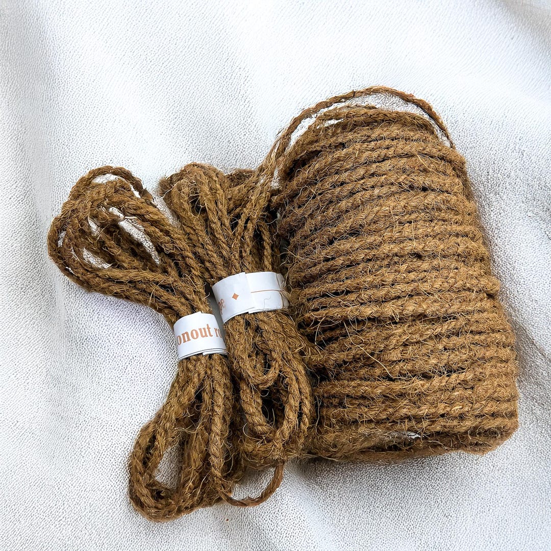 Coconut Rope Natural Jute Twine – Eco-friendly DIY Craft Rope for Home ...