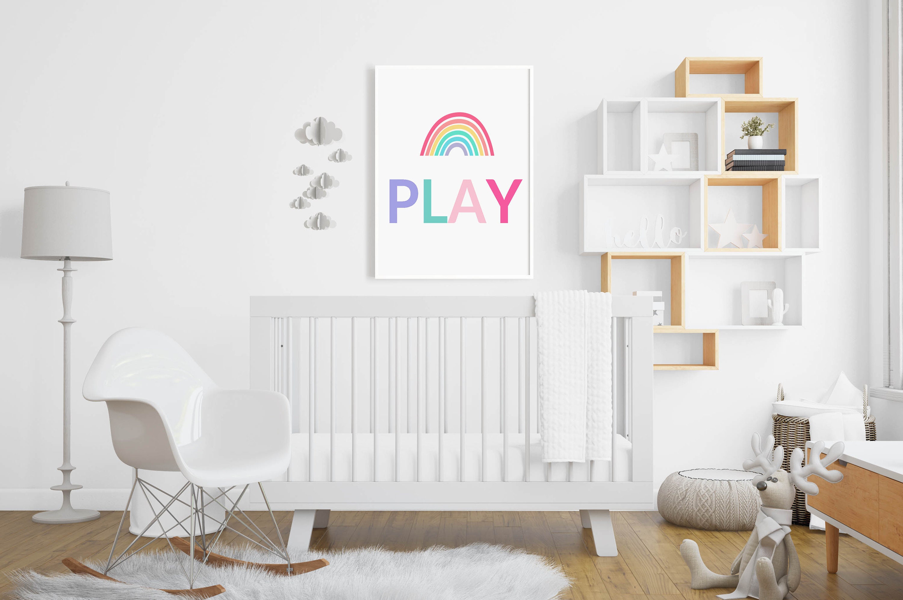Let's Just Play Printable, Lets Just Play, Girls Playroom Print ...