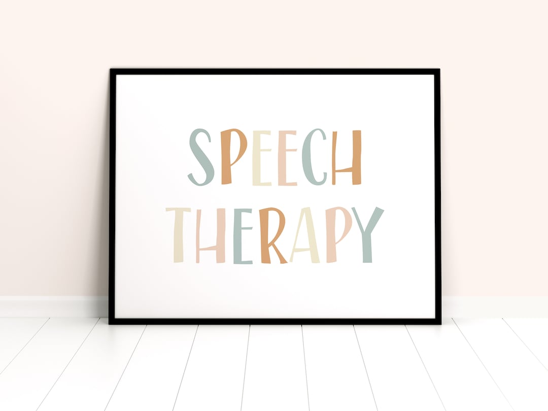 DIGITAL FILE, Speech Therapy Print, Speech Theraphy Poster, Speech ...