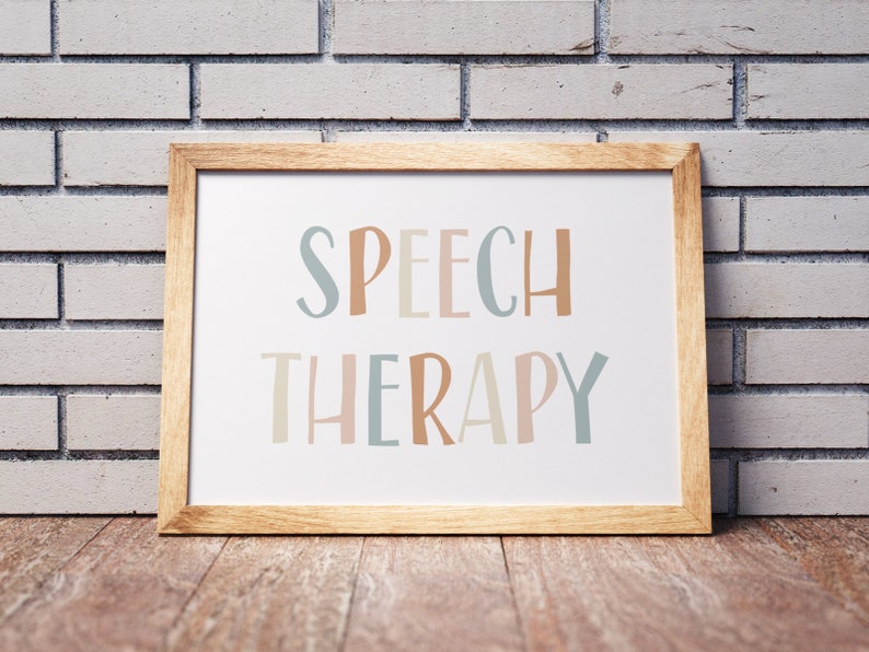 DIGITAL FILE, Speech Therapy Print, Speech Theraphy Poster, Speech ...