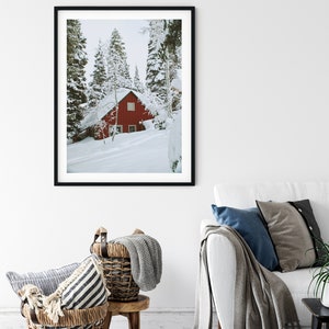 Winter Theme Prints Set of 3, Printable Nordic Wall Art, Snowy ...