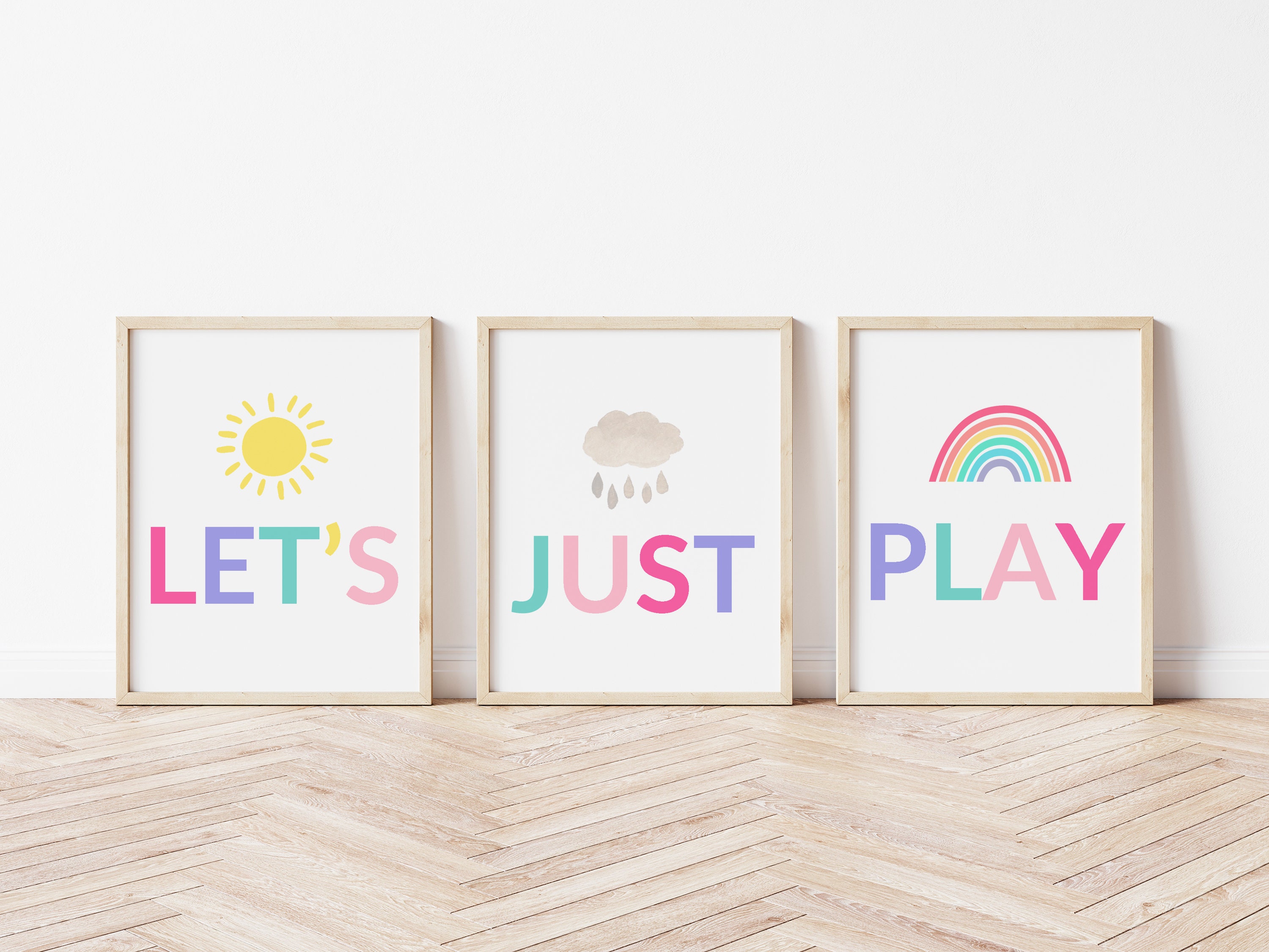 Let's Just Play Printable, Lets Just Play, Girls Playroom Print ...