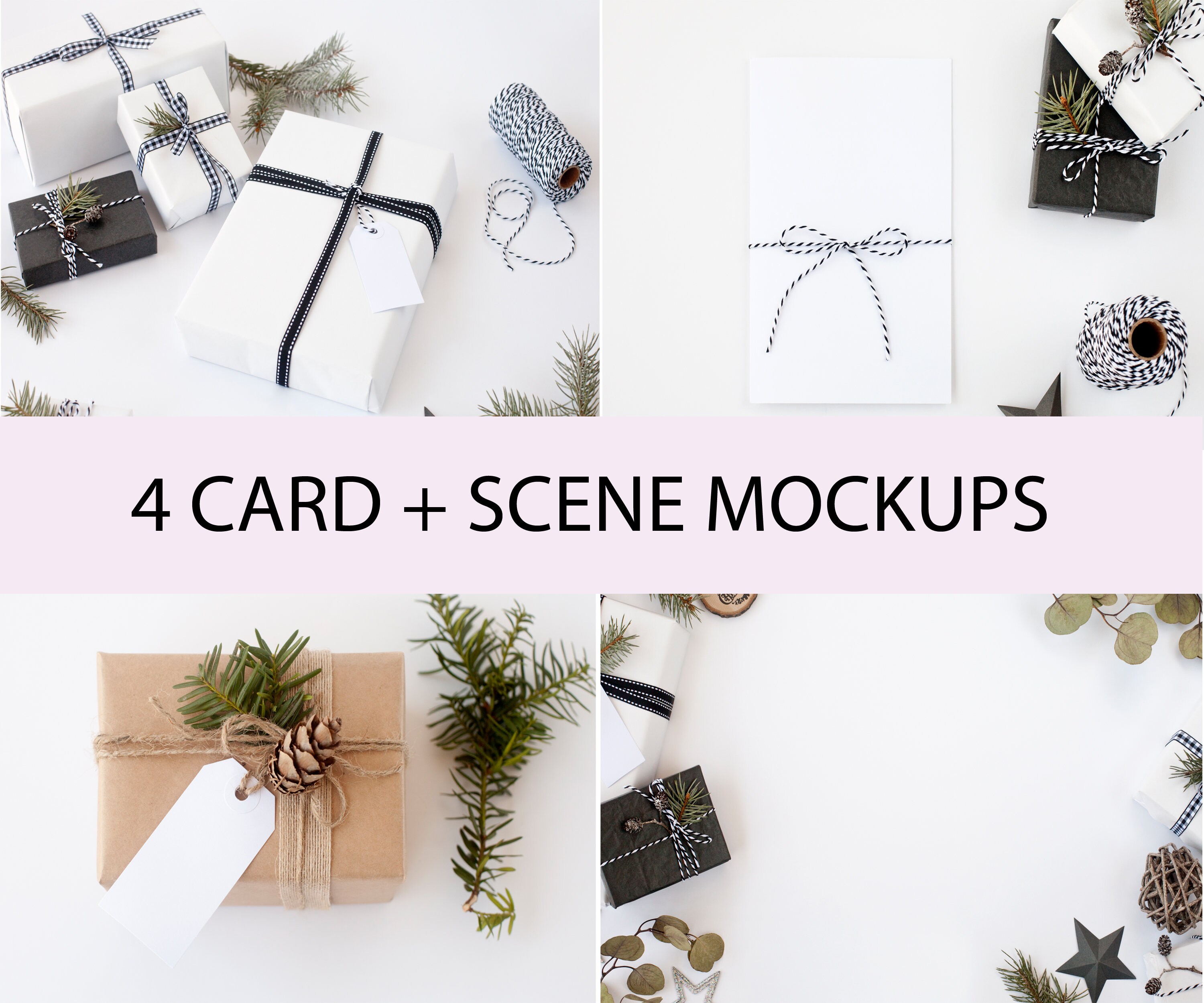 Christmas Scandinavian Mockup Framesbundle Mockuppsd - Etsy