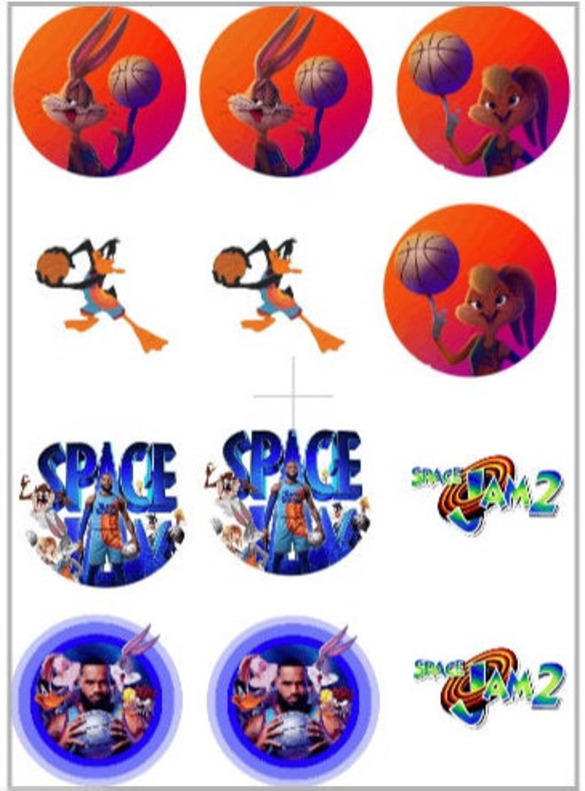 Edible Images Space Jam 2 - Etsy