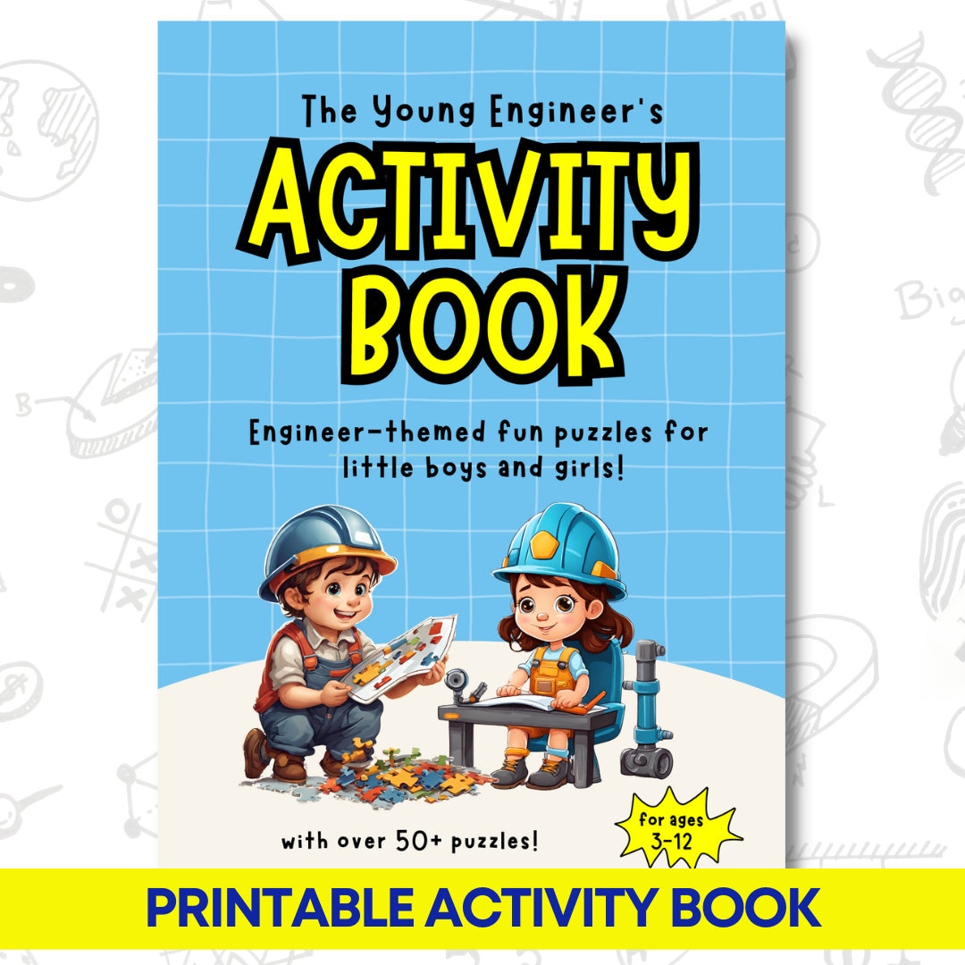 Engineer Activity Book for Kids: Printable 50 Bundle Activities Summer ...