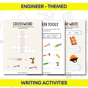Engineer Activity Book for Kids: Printable 50 Bundle Activities Summer ...