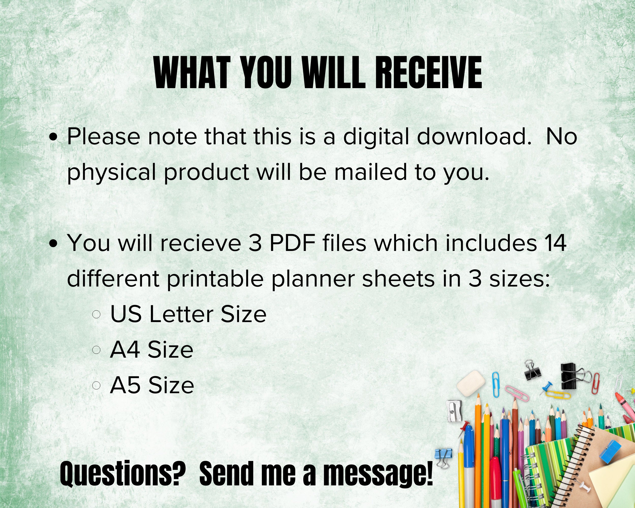 Self Care Planner Printable for Teachers Digital Habit Tracker Health ...