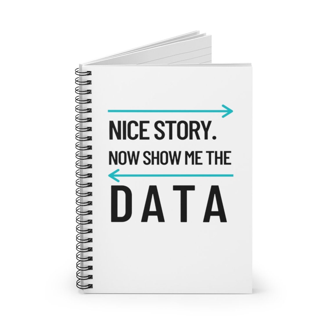Show Me the Data Spiral Notebook - Talk Data to Me - Teacher Gifts ...
