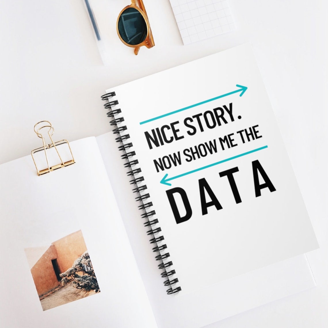 Show Me the Data Spiral Notebook - Talk Data to Me - Teacher Gifts ...
