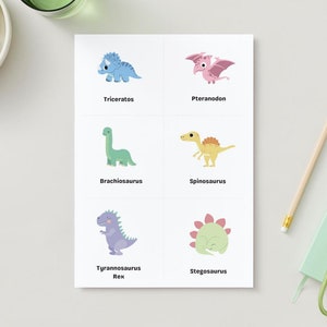 Dinosaur Bundle Poster, Fun Fact Cards for Kids, Dinosaur Poster, Kids ...