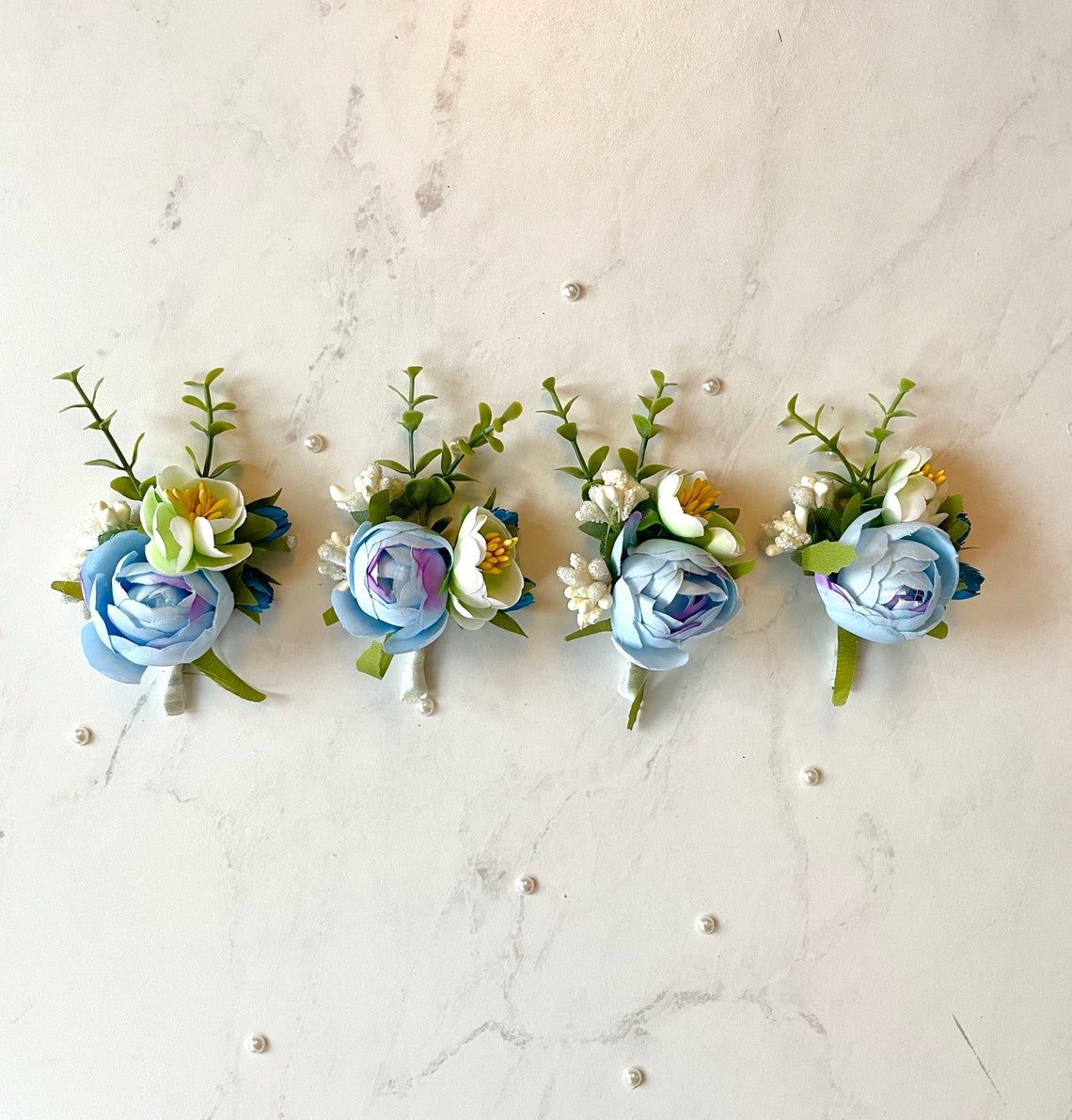 Groomsman Floral Buttonhole Wedding Peony Boutonniere Groom | Etsy