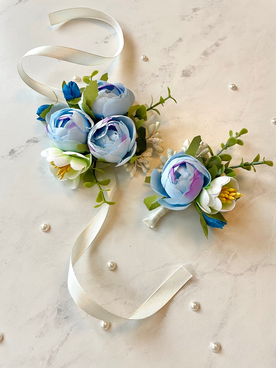 Groomsman Floral Buttonhole Wedding Peony Boutonniere Groom | Etsy