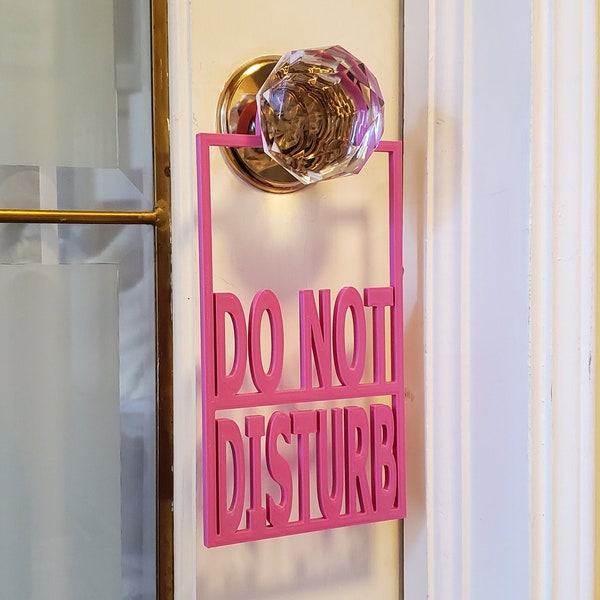 Do Not Disturb Door Hanger Etsy