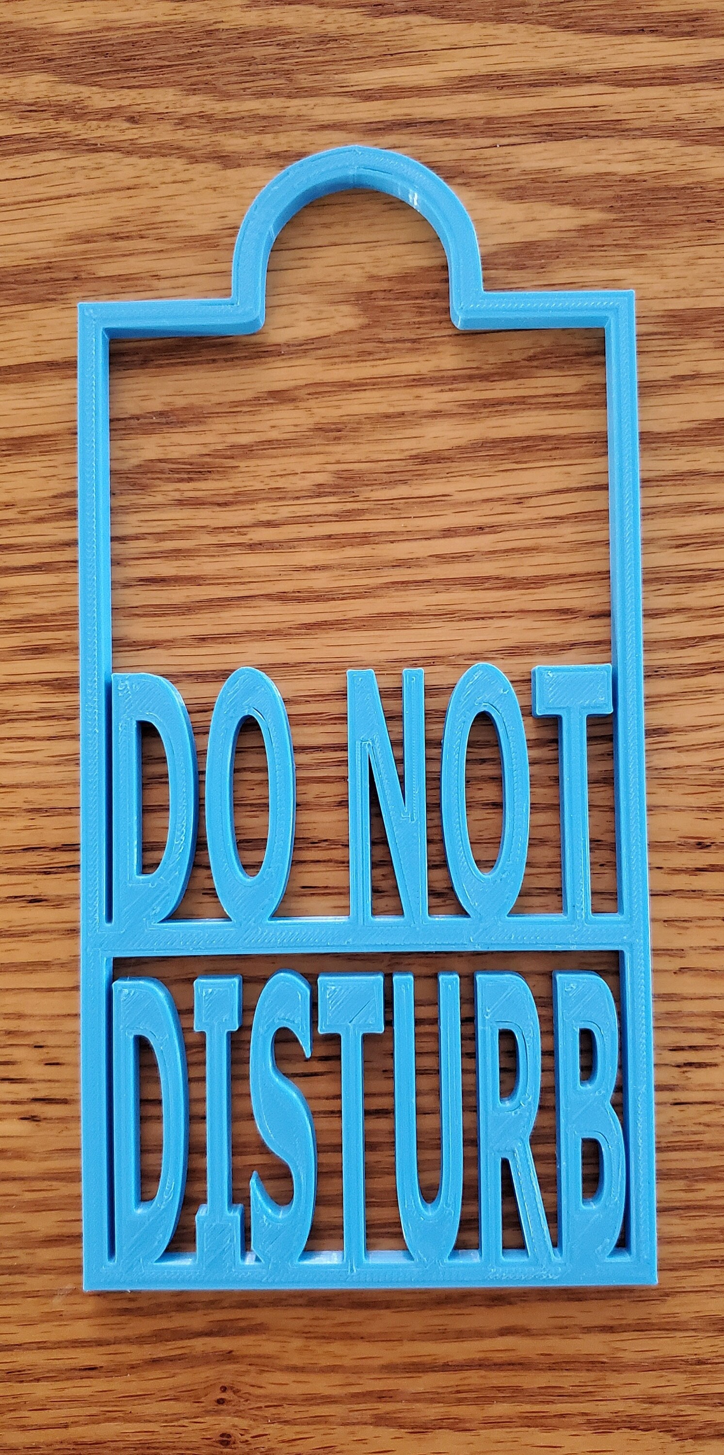 Do Not Disturb light Blue Door Sign 3D Printed | Etsy