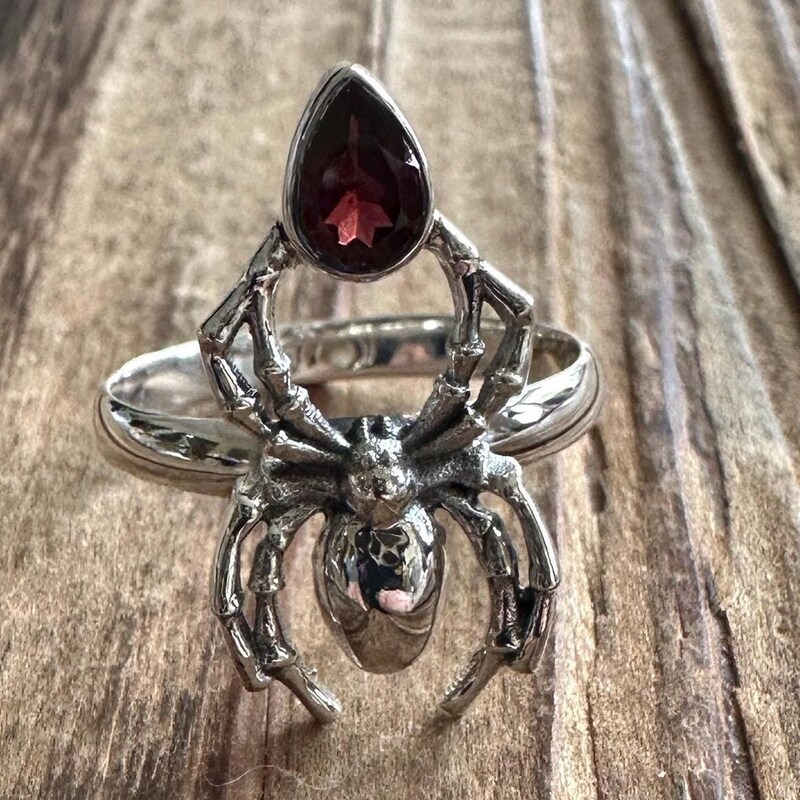 Silver Spider Ring - Etsy