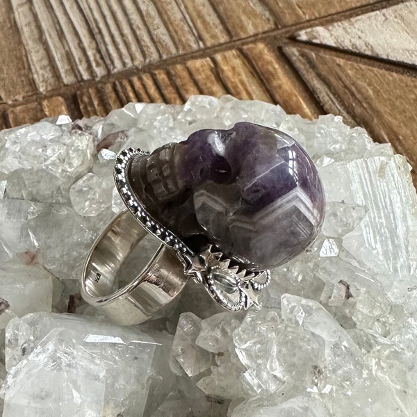 Skull Gem Ring - Etsy