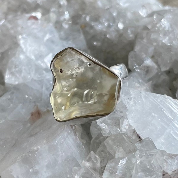 Libyan Desert Glass Ring - Etsy