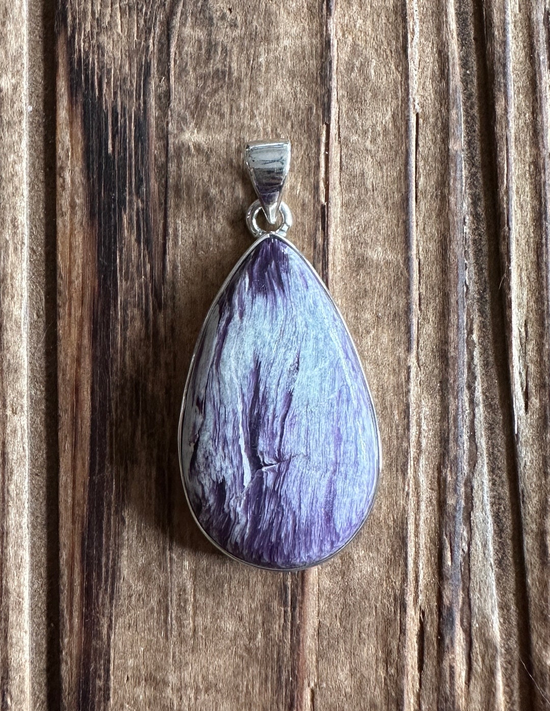Kammerite Sterling Silver Pendant, Rare Turkish Gem, Teardrop Pear ...