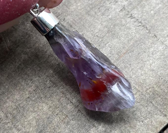 Super Seven Sterling Silver Pendant, Sacred Seven Gem, Melody Stone, 7 ...