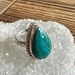 Peruvian Opalina Sterling Silver Ring, Size 7.5, Opalized Chrysocolla ...