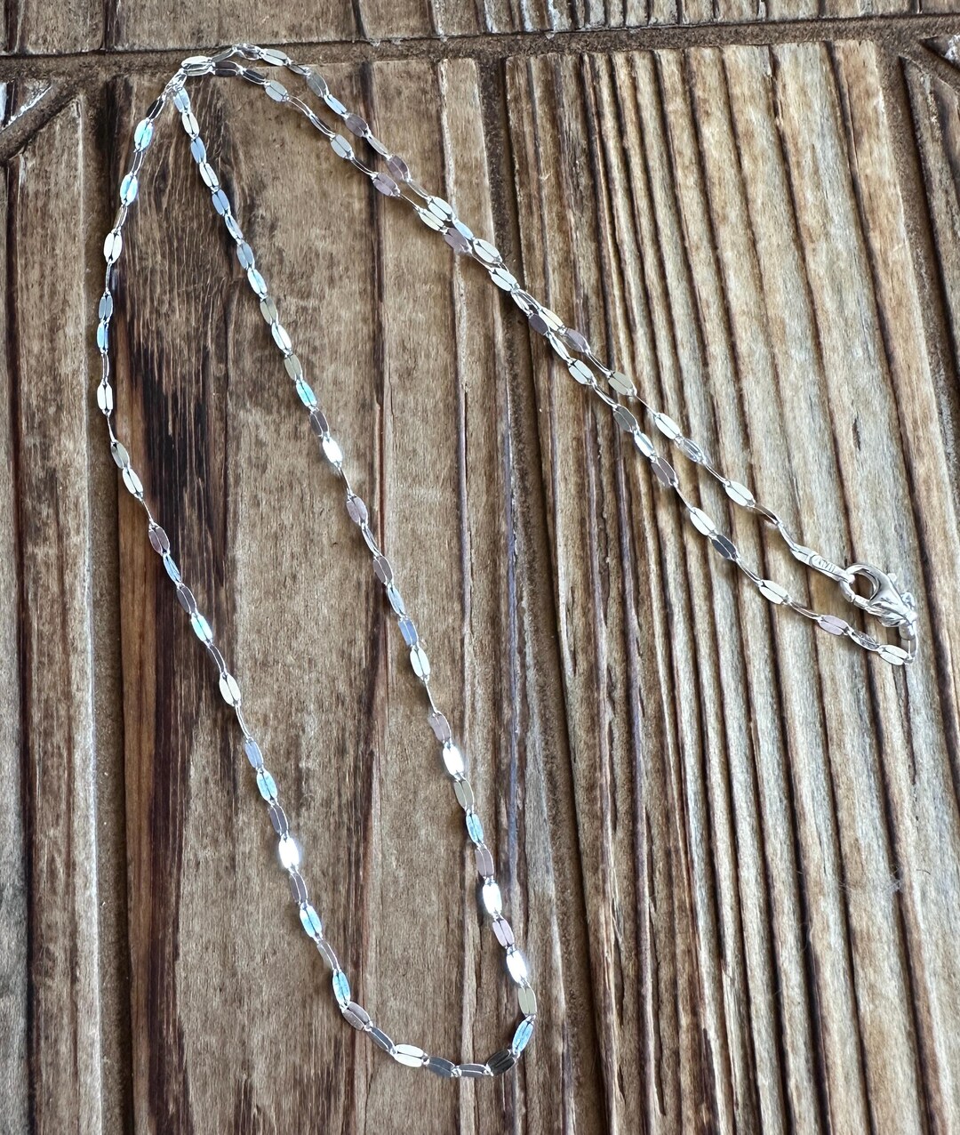 20” Italian Sterling Silver Sparkle Chain Necklace, Incredibly Sparkly ...