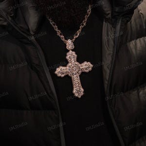 Iced Out Jesus Cross Pendant, Custom Hip Hop Pendant for Men, Hip Hop ...