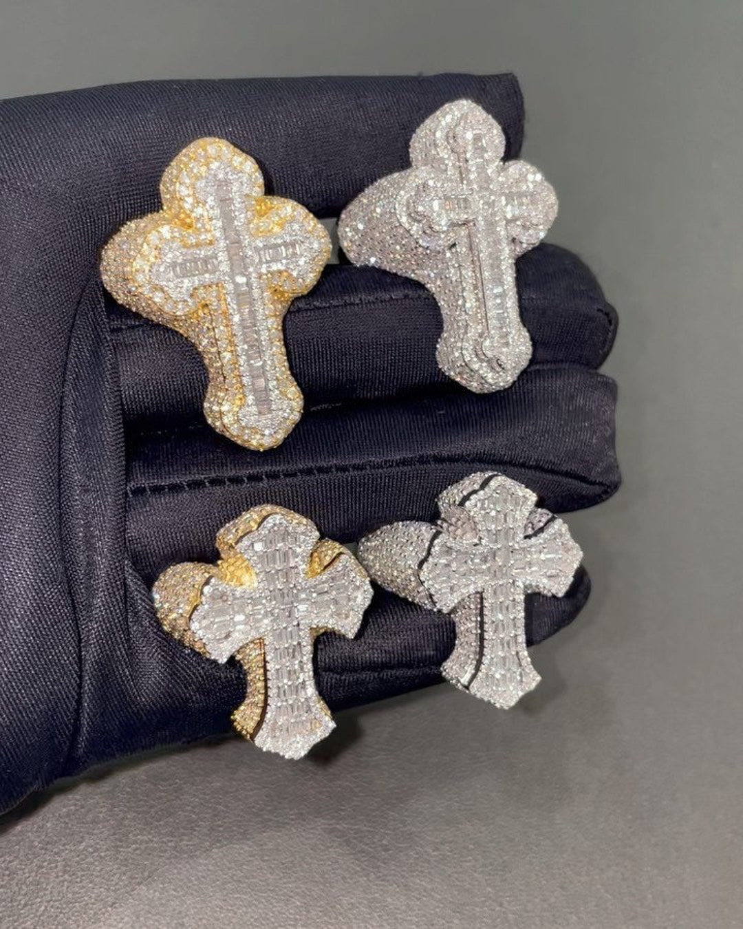 Holy Cross Hip Hop Ring, Cross Iced Out Ring for Men, VVS1 D Moissanite ...