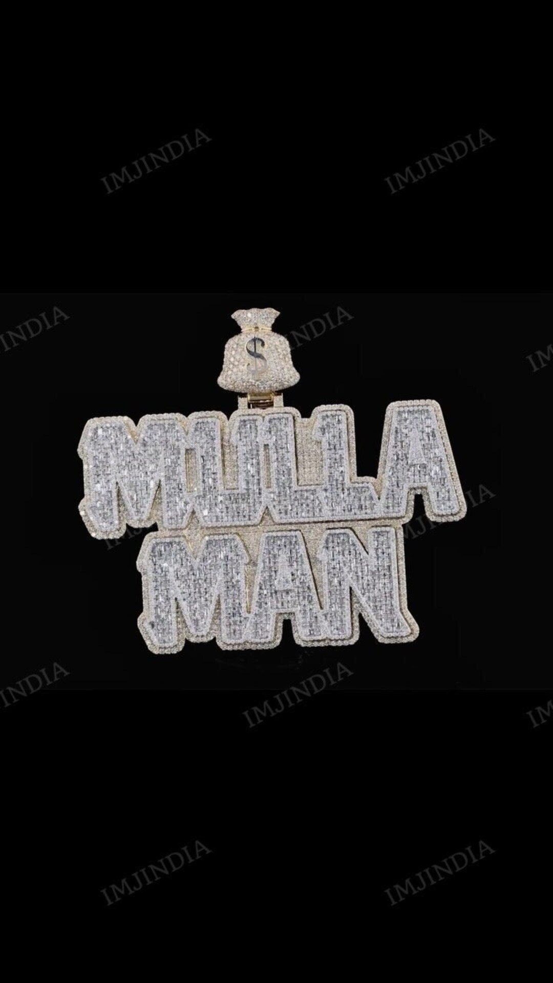 Custom Mulla Pendant, Iced Out Mula Pendant, Hip Hop Money Pendant for ...
