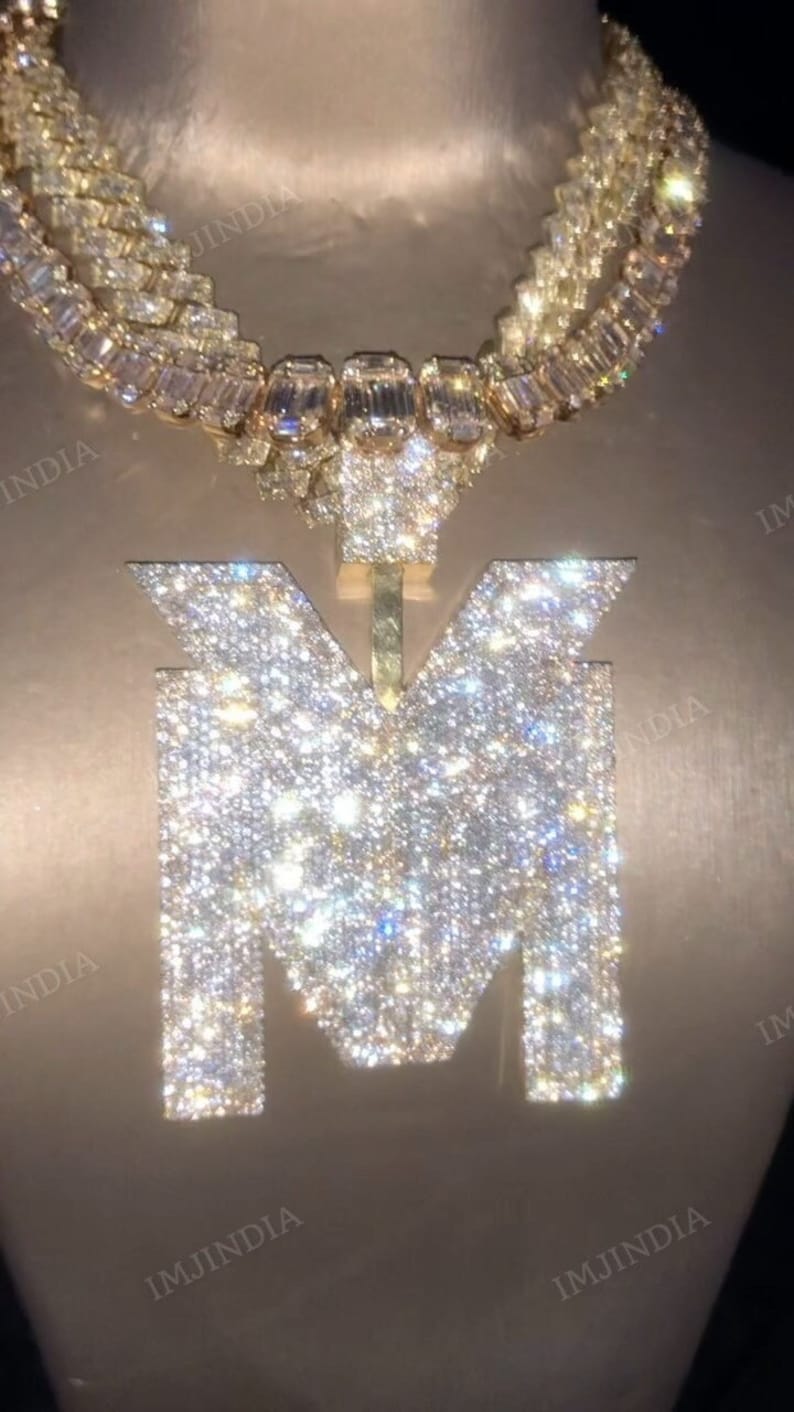 Custom Pendant, Fully Iced Out Logo Pendant, Iced Bling Chains ...