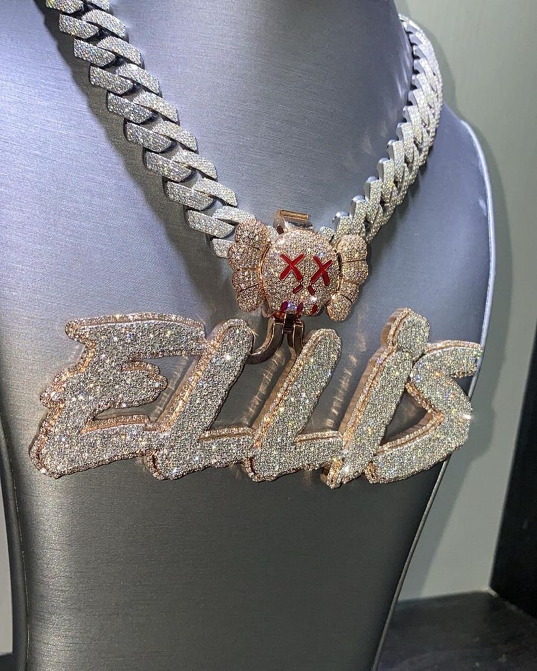 Custom Logo Iced Out Pendant, Custom Bail, Hip Hop Pendant, Custom ...