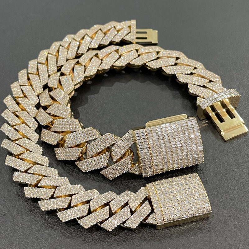 Iced Out Cuban Bracelet - Etsy