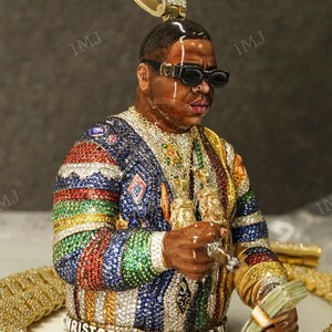 Hyper Realism Pendant, 3D Enamel Portrait Hip Hop Pendant, Iced Out ...