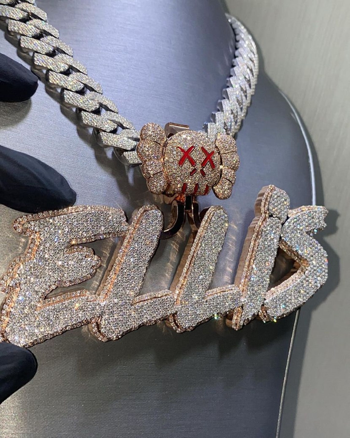 Custom Logo Iced Out Pendant, Custom Bail, Hip Hop Pendant, Custom ...