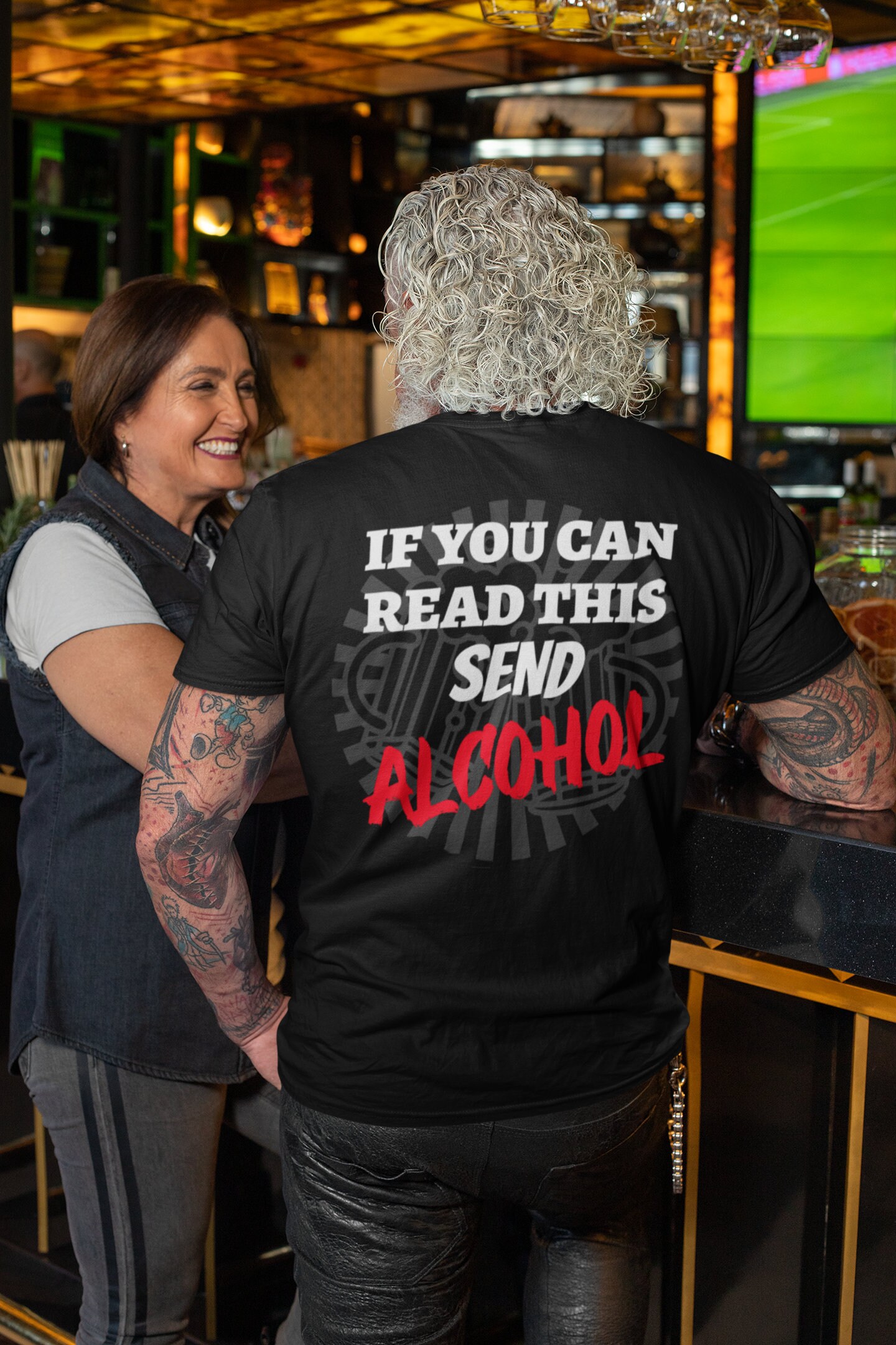If You Can Read This Send Alcohol Anti Sober dark Short-sleeve Unisex T ...