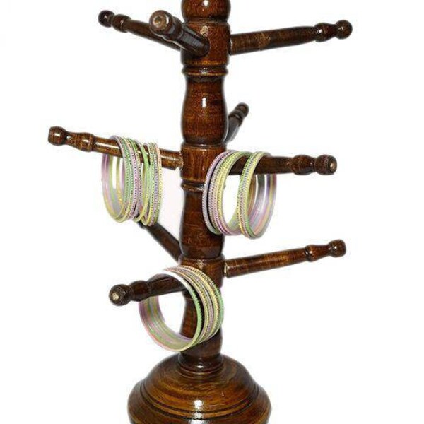 Wooden Bangle Holder - Etsy