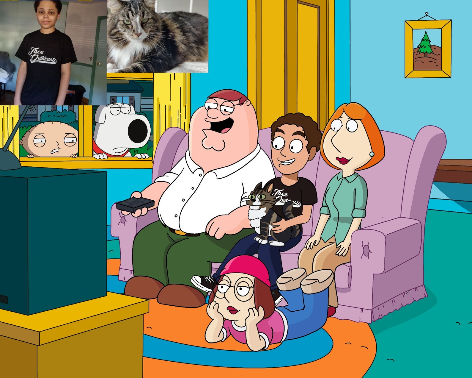 Family GuyArt Portrait Family Guy CharacterCustomCartoon | Etsy