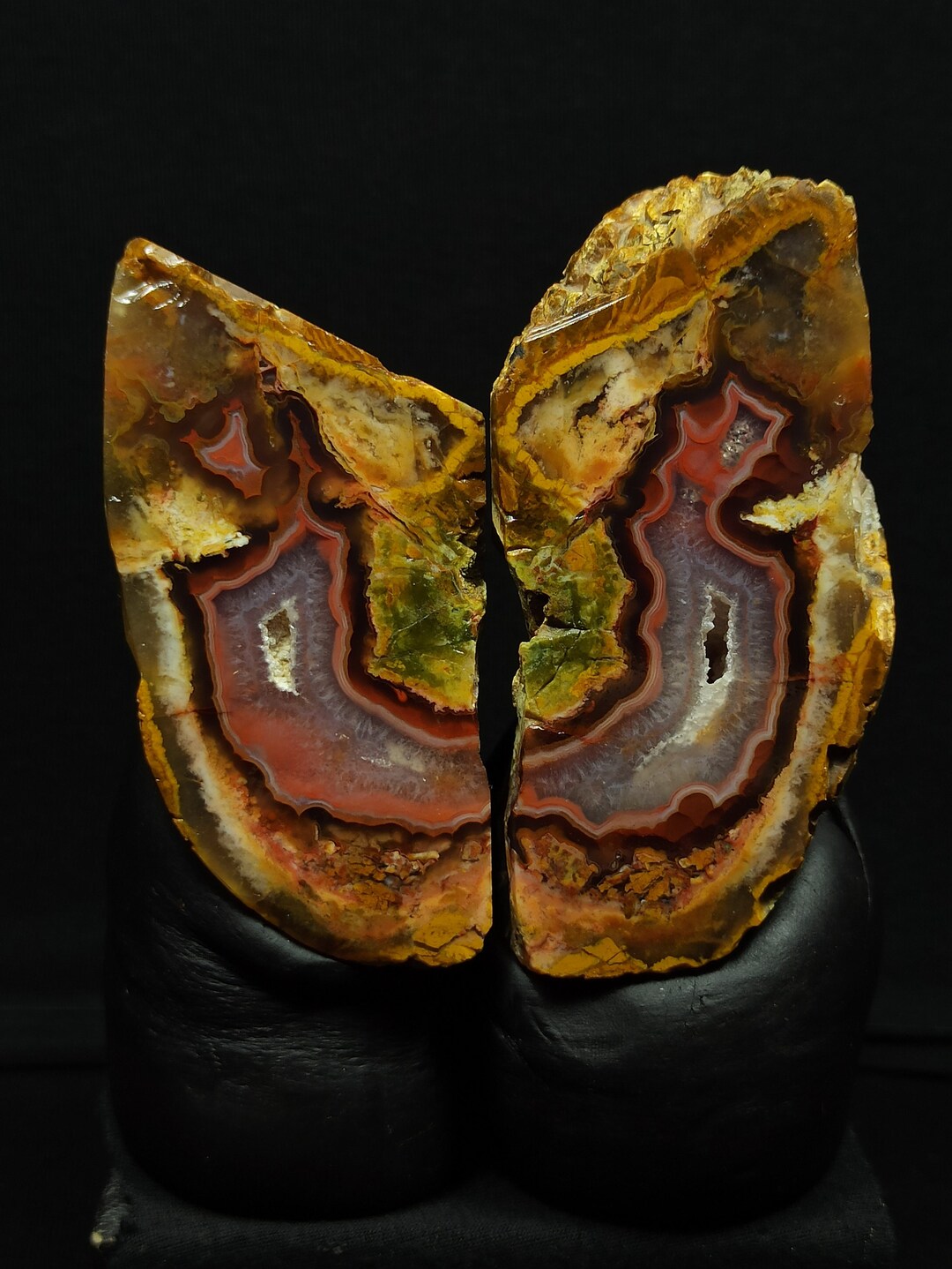 Red Banded and Crystal Geode Agate, Yellow Agate, Quartz Tokat Turkey ...