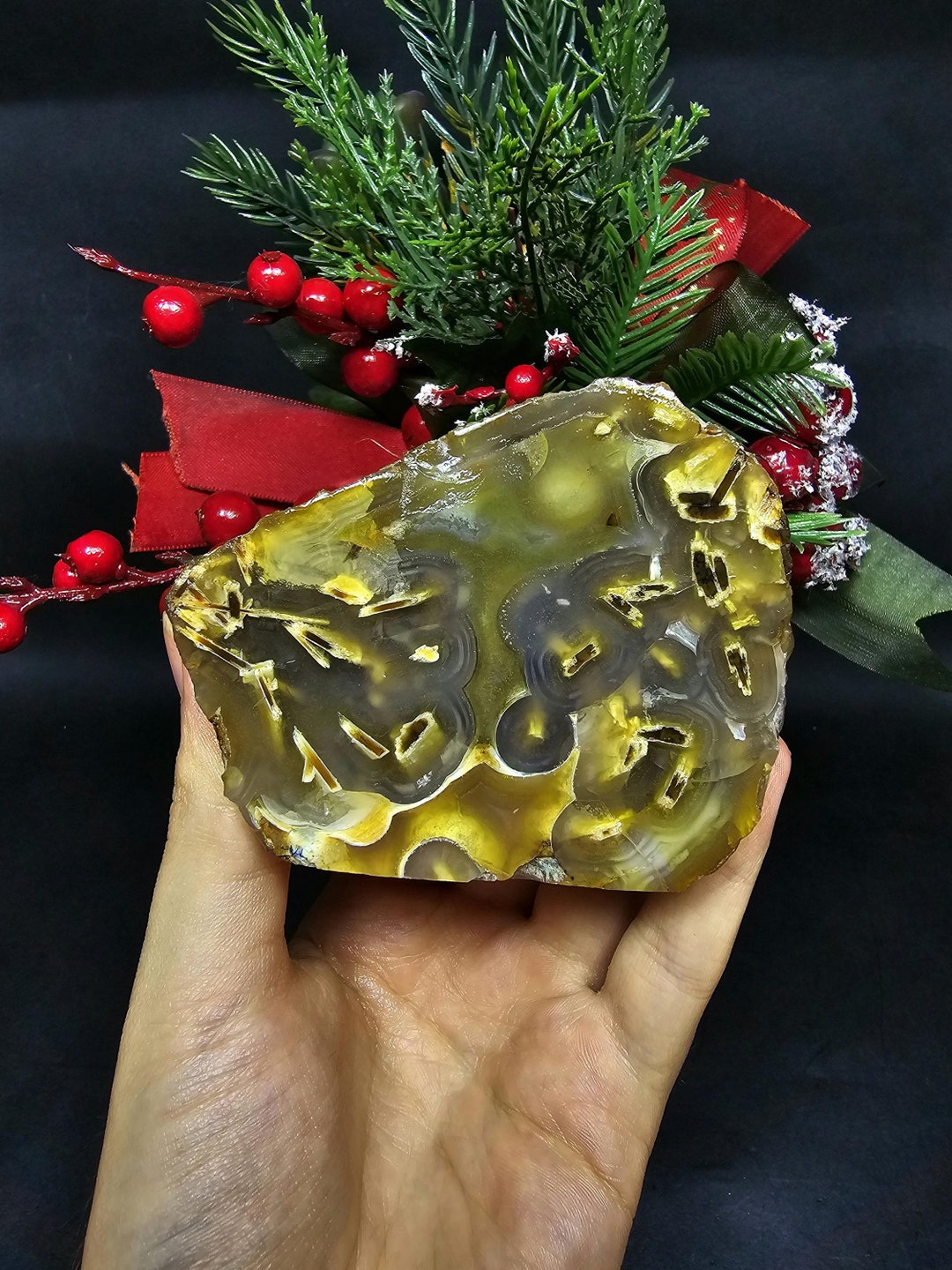 Turkish Stick Agate, Polished Turkish Agate Pair, Cubuk Town, Susuz ...