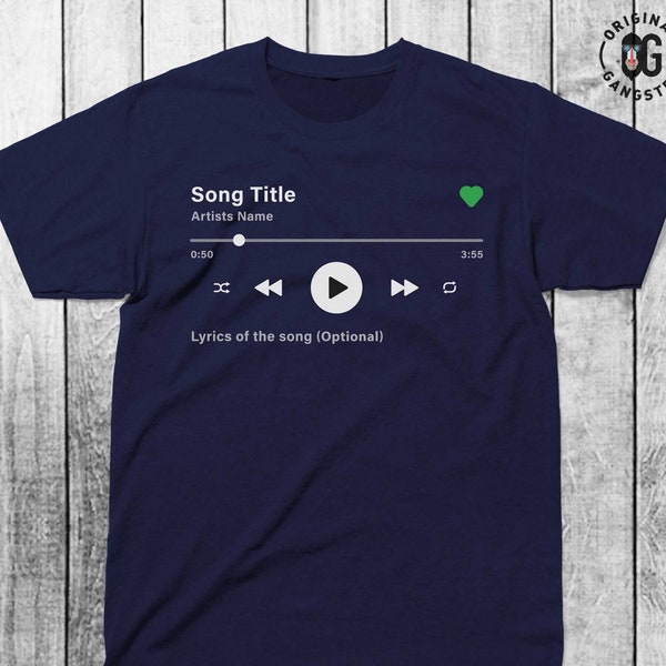 Custom Lyrics Shirt - Etsy