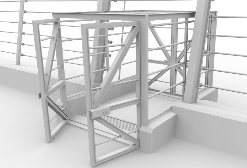 Jurassic Park T Rex Enclosure Security Gate From the Jurassic - Etsy