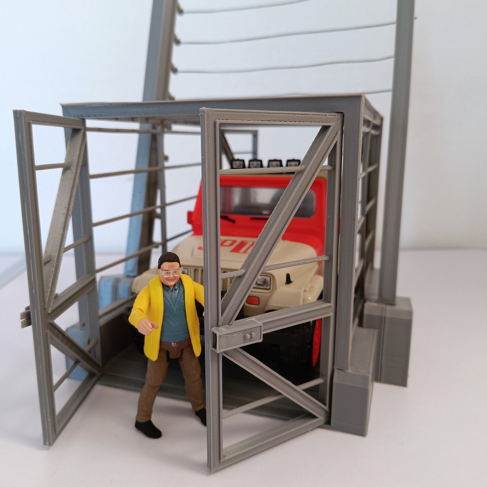 Jurassic Park T-rex Fence Security Gate Inspired Jurassic - Etsy