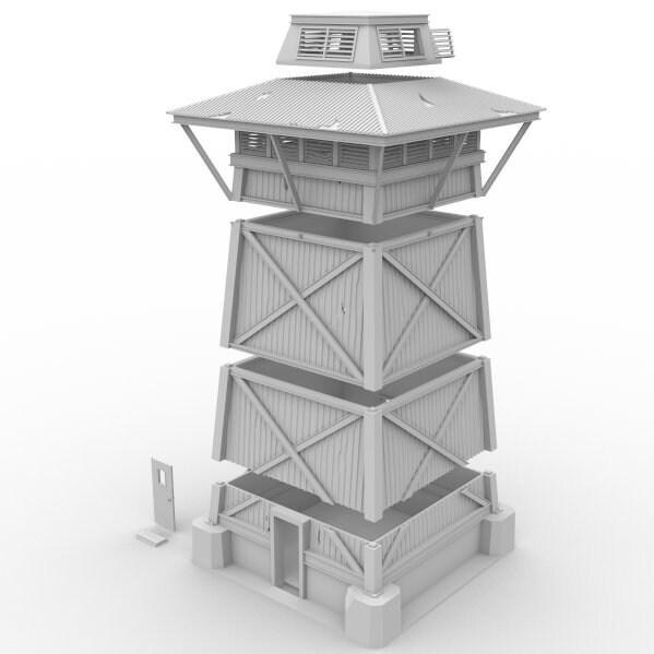 Jurassic Park the Lost World Worker Village Tower inspiration STL File ...