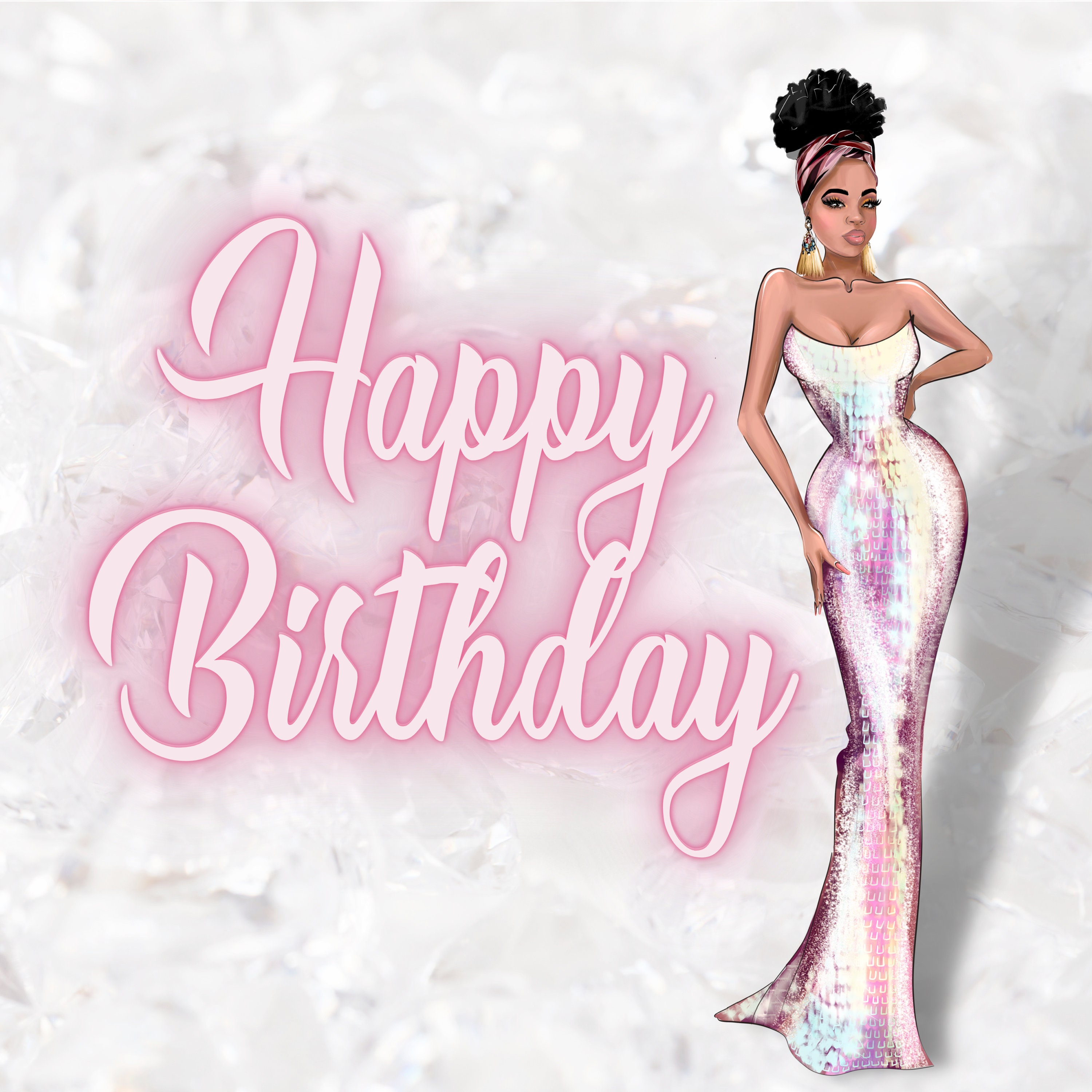Diamonds & Sparkle Birthday Card - Etsy