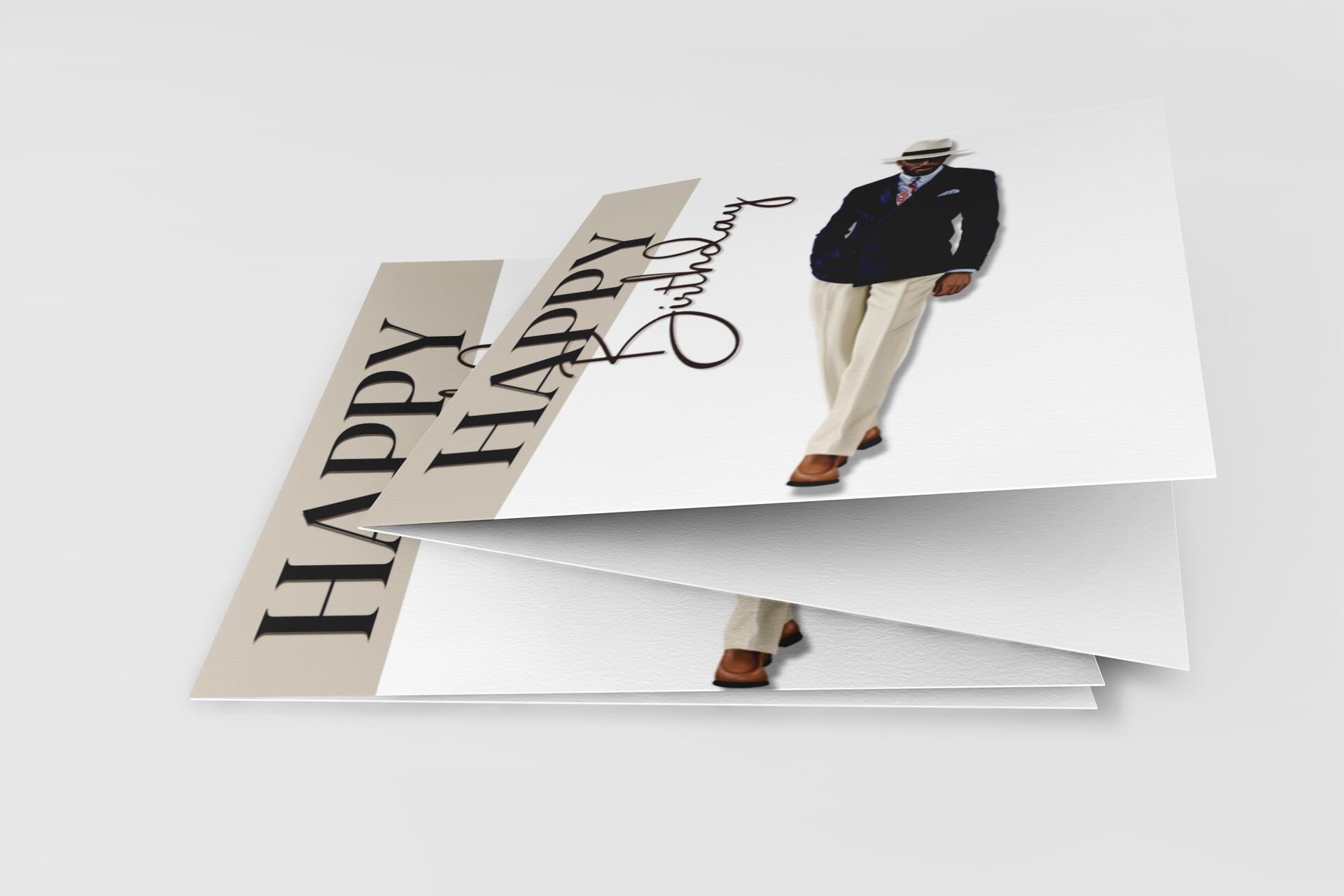 The Debonair Gentleman Birthday Card - Etsy