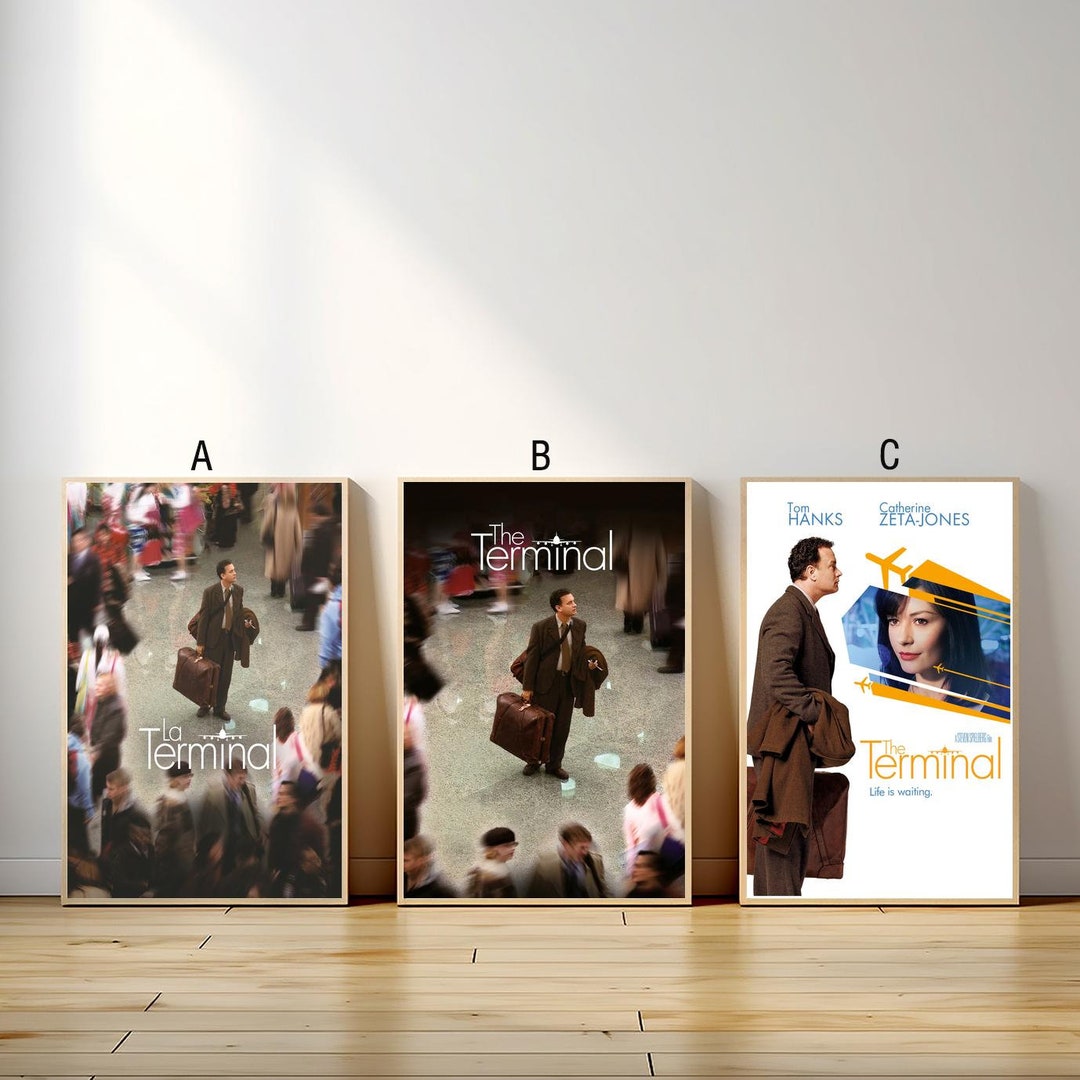 The Terminal Movie Poster, Canvas Print, Wall Art Canvas Painting ...