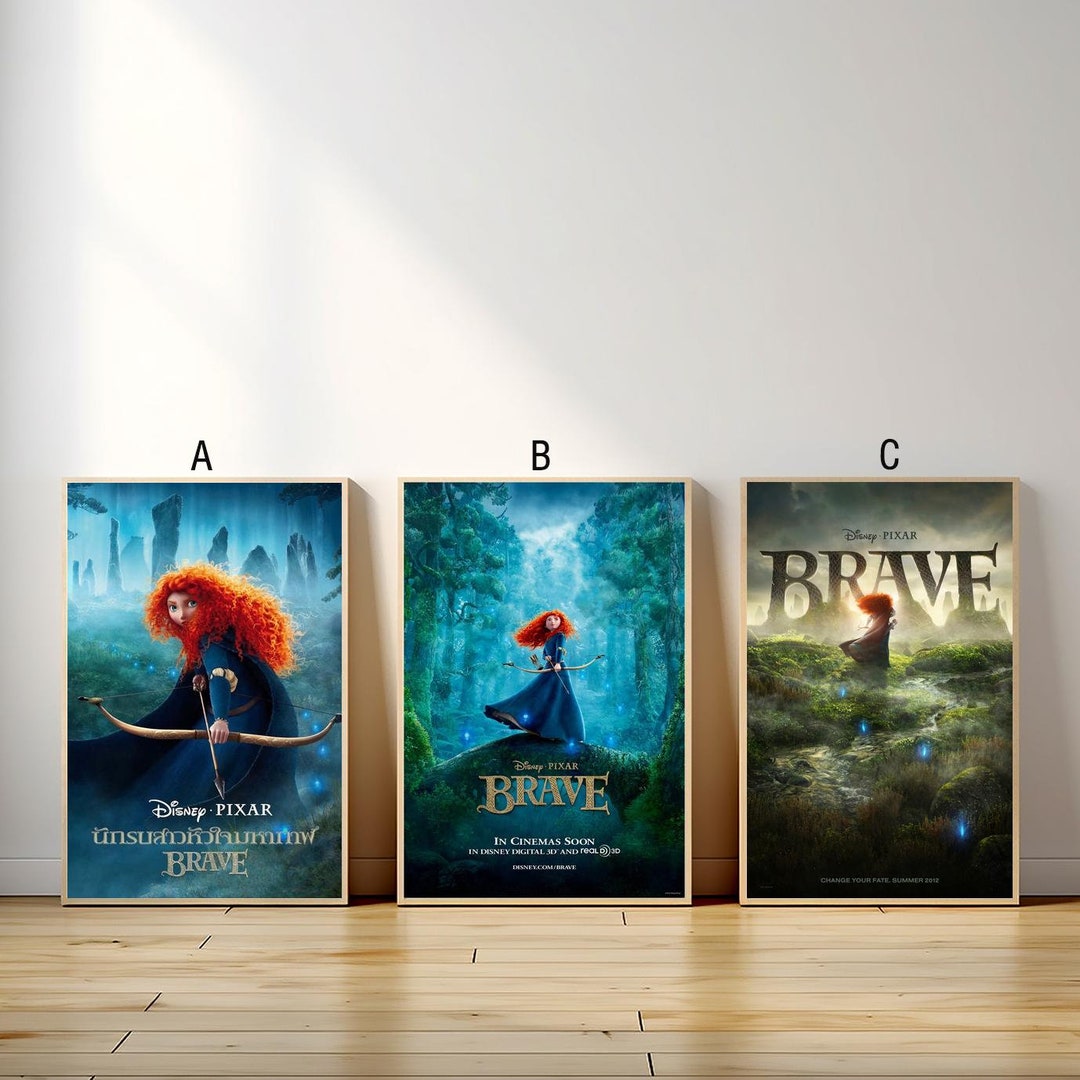 Brave Movie Poster, Canvas Print, Wall Art Canvas Painting Living Room ...