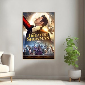 The Greatest Showman Movie Poster, Canvas Print, Wall Art Canvas ...