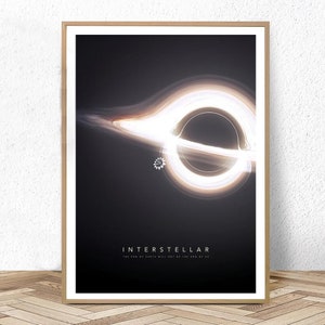 Interstellar Movie Poster, Canvas Print, Wall Art Canvas Painting ...